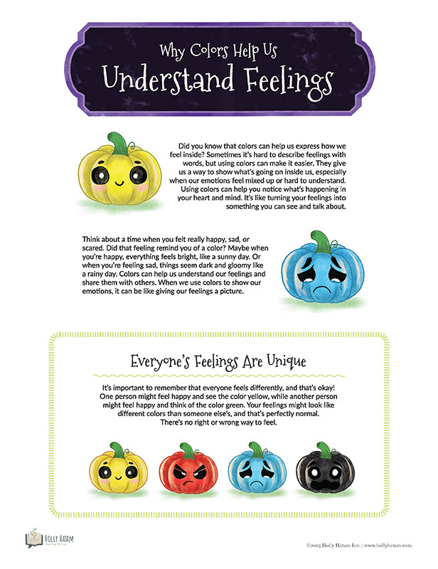 Halloween Emotional Awareness Coloring Sheets – Fun Pumpkin Activity f ...