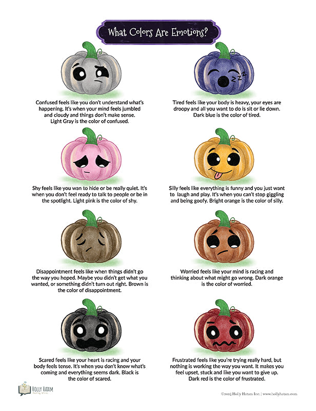 Halloween Emotional Awareness Coloring Sheets – Fun Pumpkin Activity f ...